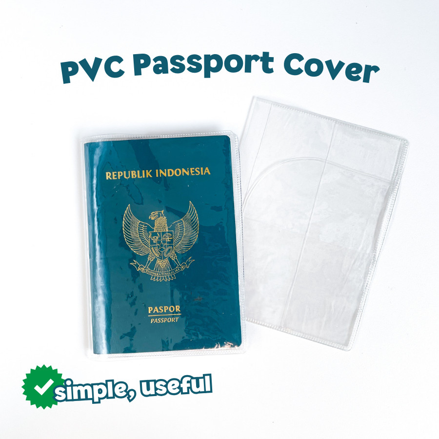 Jual PVC Plastik Passport Cover untuk Paspor Simpel Plastic Transparant ...