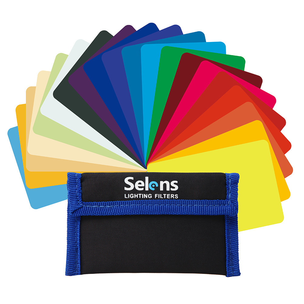 Jual 20 PCS Selens Camera Flash Gels Transparent Color Correction ...