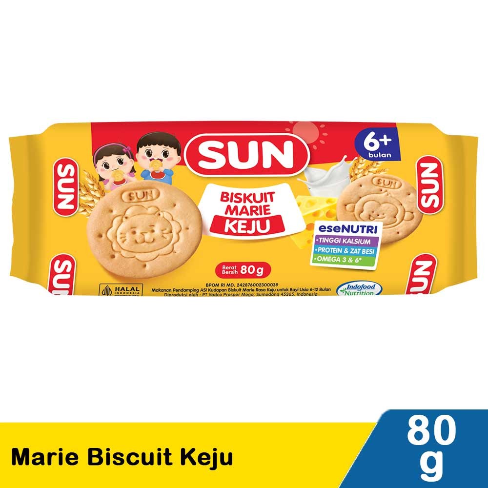 Jual SUN MARIE BISCUIT BAYI KEJU 80g | Shopee Indonesia