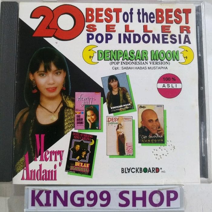 Jual CD 20 BEST OF THE BEST SELLER POP INDONESIA - DENPASAR MOON. merry ...