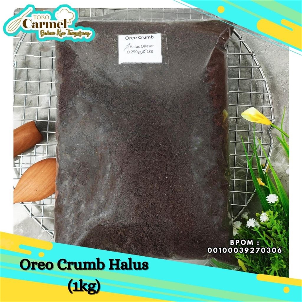 Jual Biskuit Crumb Halus 1kg- Remahan Biskuit Coklat Hitam Ground Crumb ...