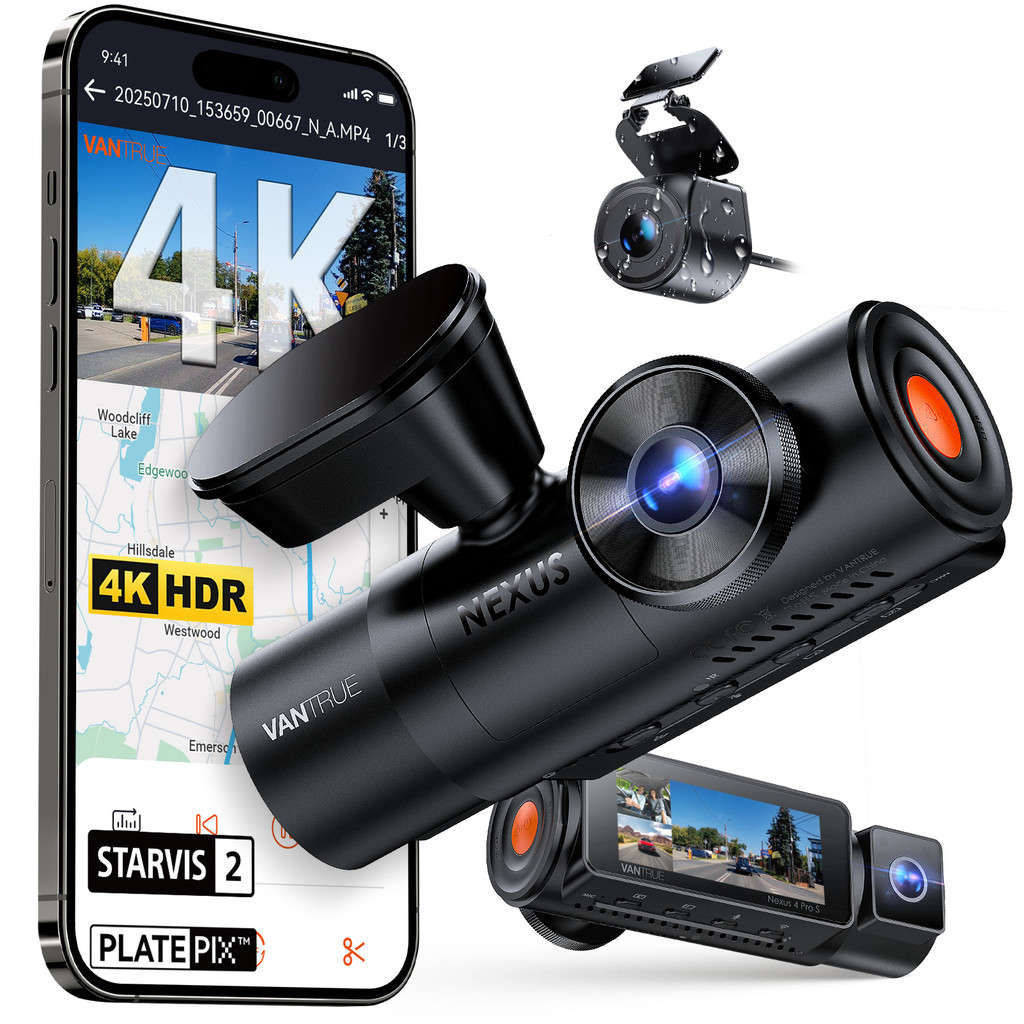 Jual Vantrue N4 Pro S DashCam 4K+1080P+2.5K 3 Channel Waterproof Rear ...