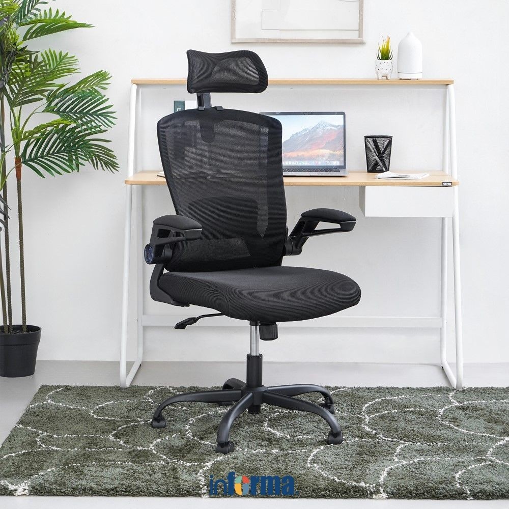 Jual Informa Sunon Saul Kursi Kantor Sandaran Tinggi - Hitam Tempat ...