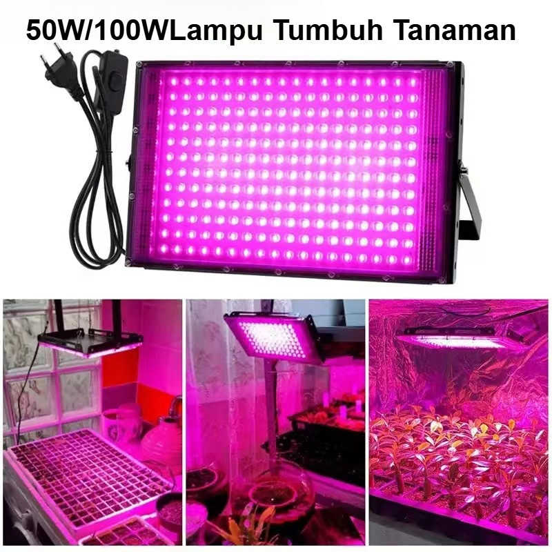 Jual Lampu LED UV Full Spectrum 100W/50W Growth Pohon Tanaman ...