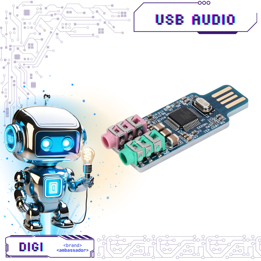 Jual CM108 USB Audio Adapter Card USB Sound Card Ext - Digibot | Shopee ...