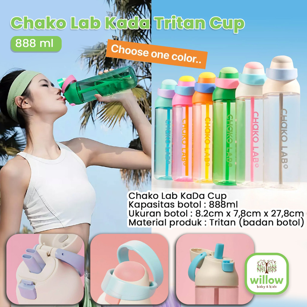 Jual Botol Minum Anak - Chako Lab Kada Tritan Cup 888Ml | Shopee Indonesia