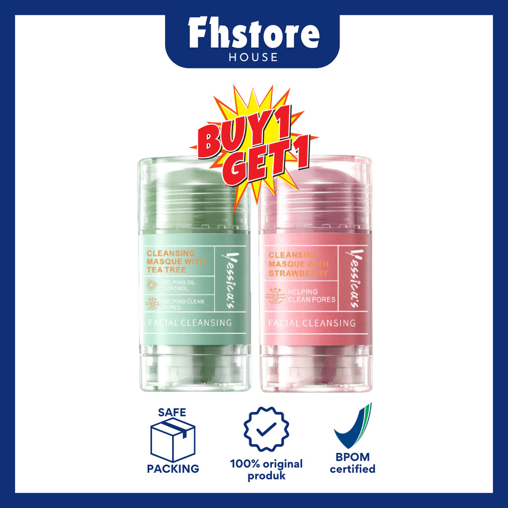Jual [BUY 1 GET 2] Yessica Clay Stick Mask | 50gr YESSICA masker stick ...