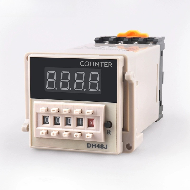 Jual DH48J-11A Counter Relay DC12V 24V AC110V 220V Electronic Preset ...