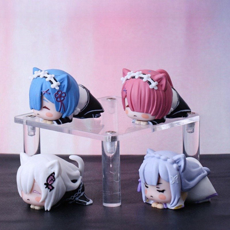 Jual Cute Rem Figure Anime Re Zero Ram Echidna Figures Emilia ...