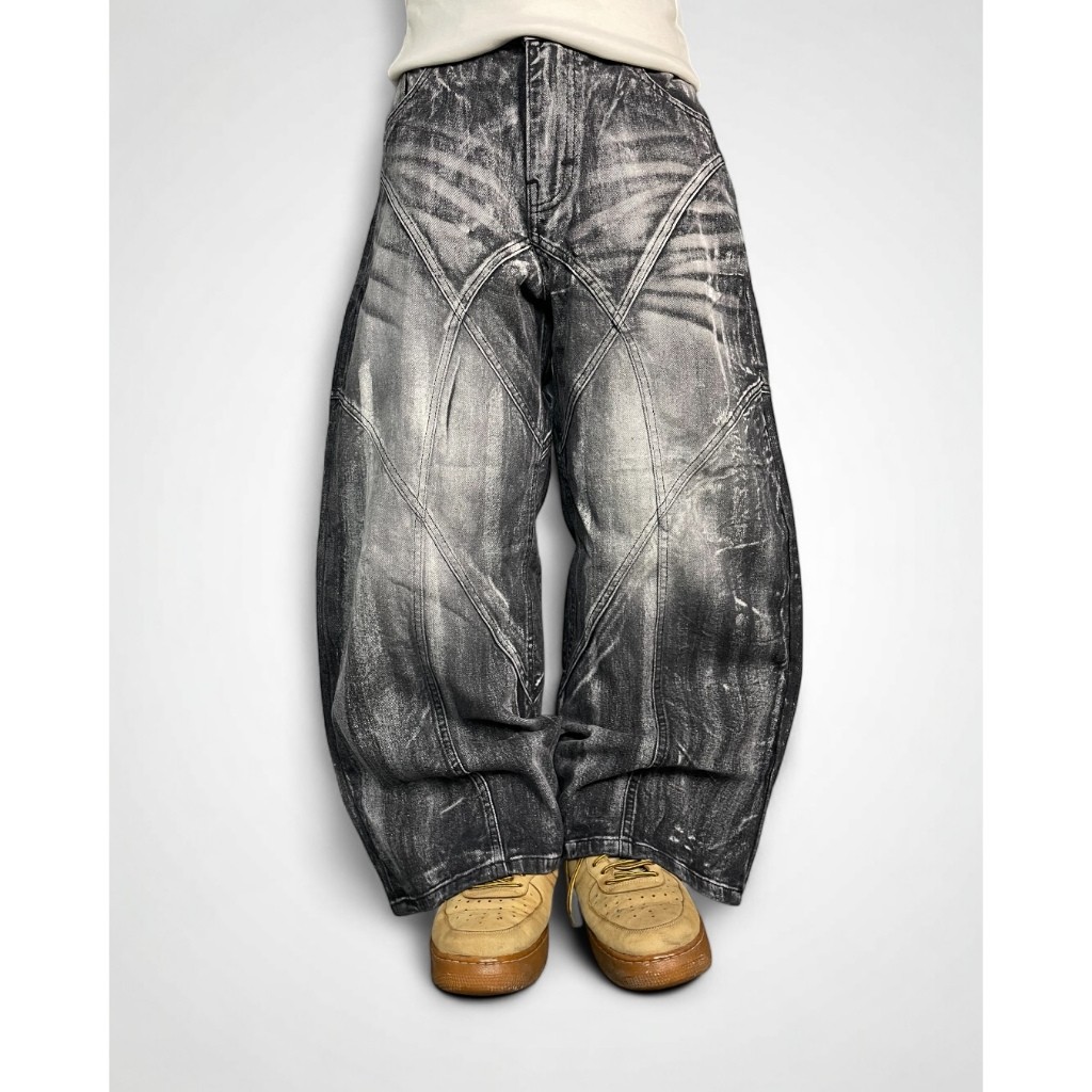 Jual Bawwa Santai |VOL 2 BLACK GREY GESTURAL VINTAGE WISKER FADING ...
