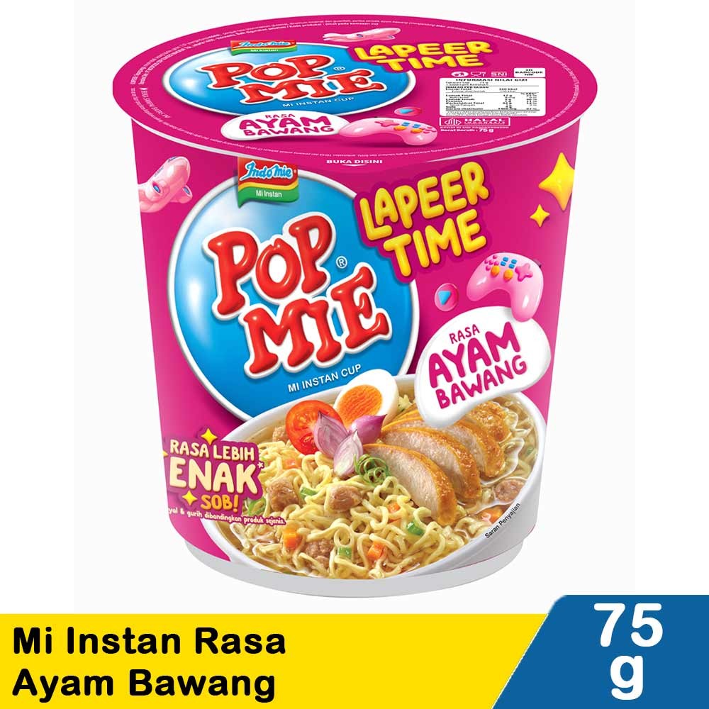 Jual POP MIE MI INSTAN LAPEER TIME AYAM BAWANG 75g | Shopee Indonesia