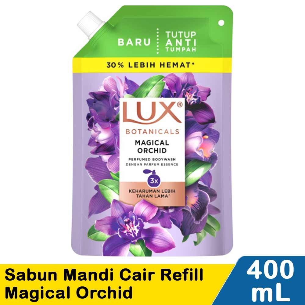 Jual LUX SABUN MANDI CAIR REFILL MAGICAL ORCHID 450/400mL | Shopee ...