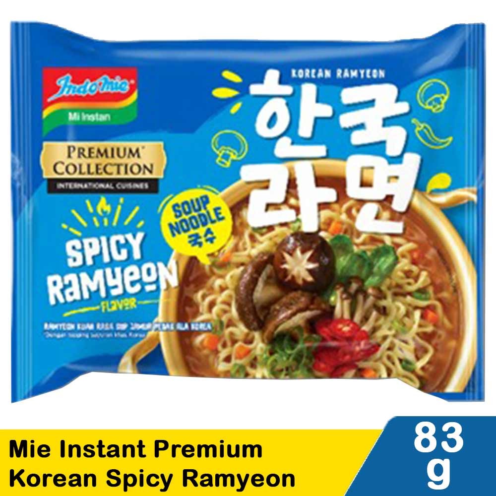 Jual INDOMIE MIE INSTANT PREMIUM KOREAN SPICY RAMYEON 83g | Shopee ...