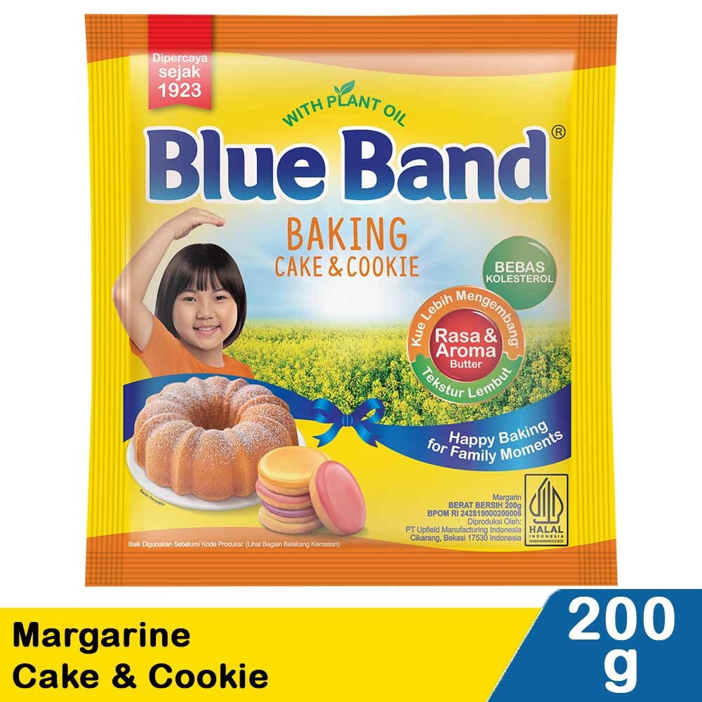 Jual BLUE BAND MARGARINE CAKE & COOKIE 88377 200g | Shopee Indonesia