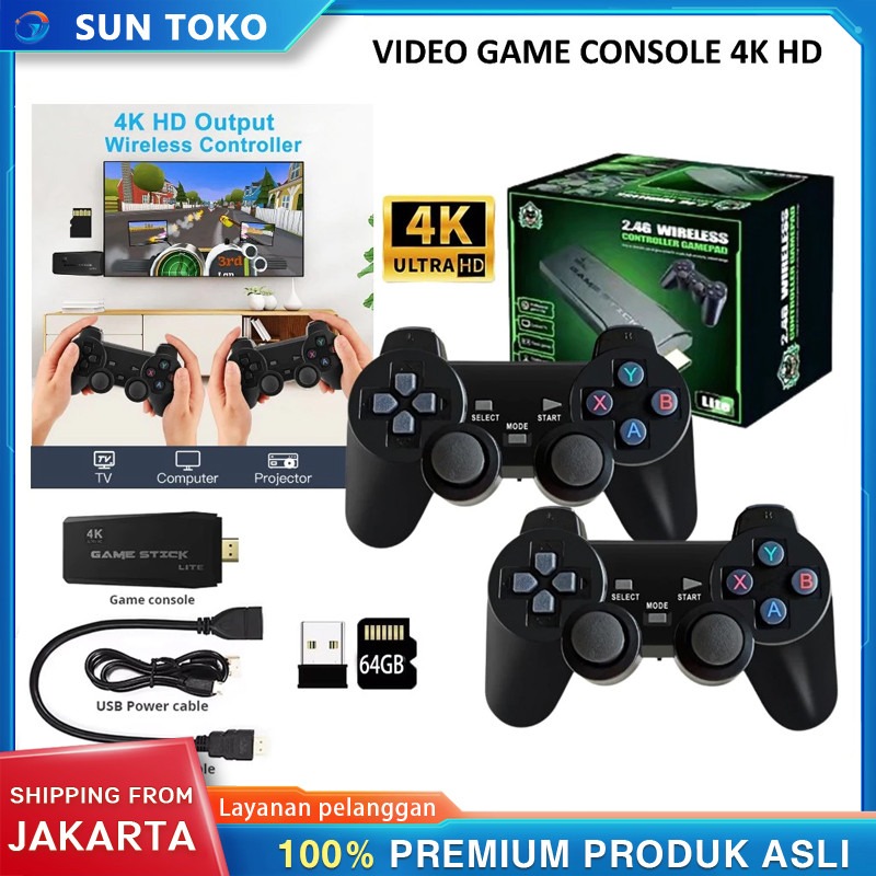 Jual COD Game Stick Wireless 4K Dengan Gamepad HDMI TV Video Games M8 ...