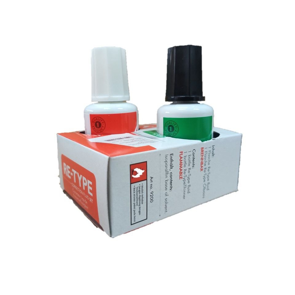 Jual TIPEX CAIR KUAS CORRECTION FLUID RE-TYPE | Shopee Indonesia
