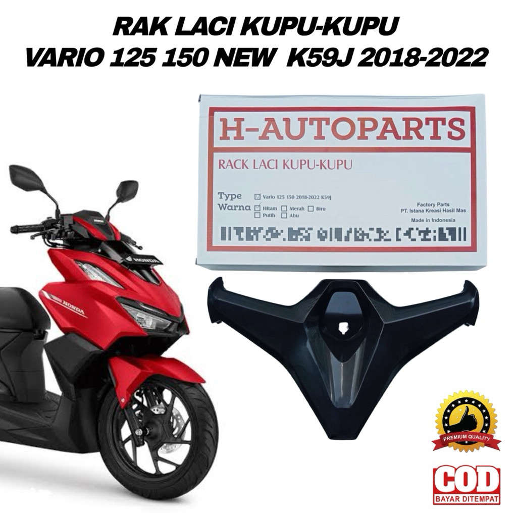 Jual PROMO Cover Rak Rack Laci Kupu Kupu Vario 125 150 New Led K59J ...