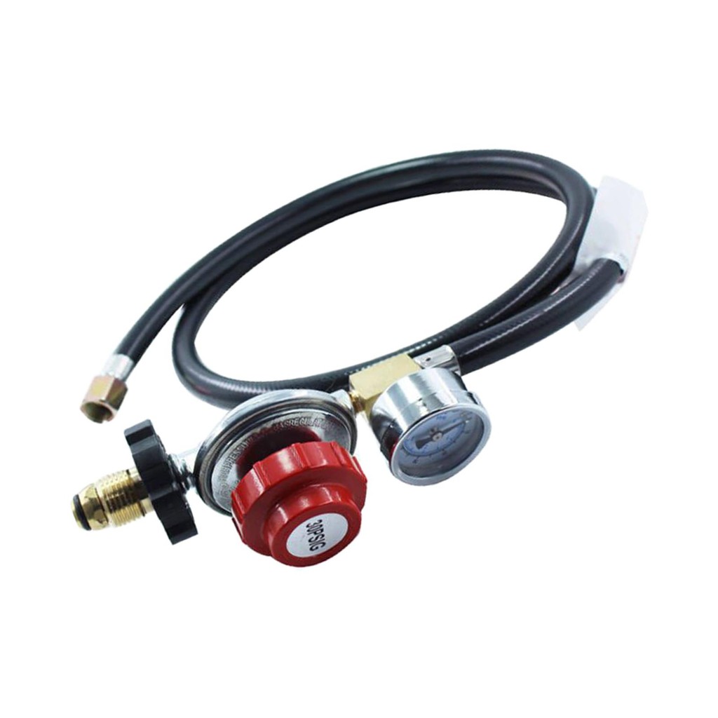 Jual 4 ft High Pressure Gas Regulator 30PSI Gauge Pol Connector for Gas ...