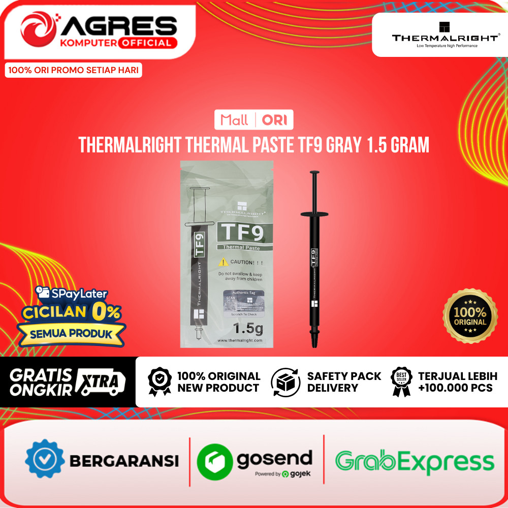 Jual THERMALRIGHT THERMAL PASTE TF9 GRAY 1.5 GRAM | Shopee Indonesia