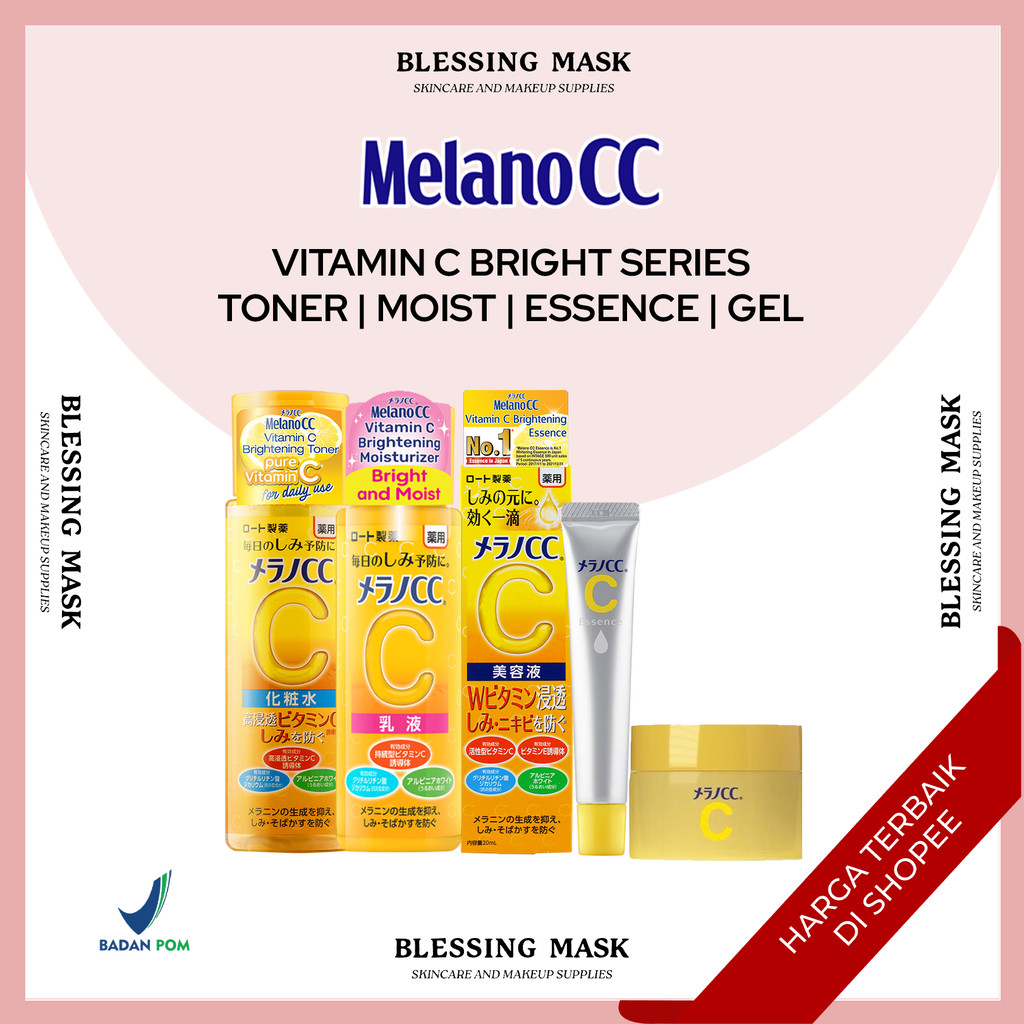 Jual Melano CC Vitamin C Bright Series | Toner 170ml | Essence 20ml ...