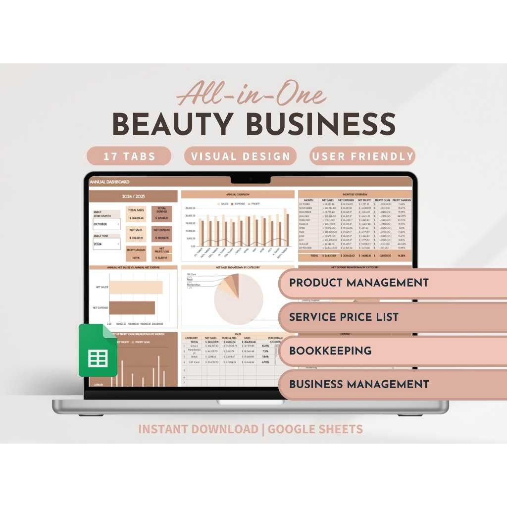 Jual Spa, Salon, Nail Salon, Beauty Template Service Cost Calculator ...