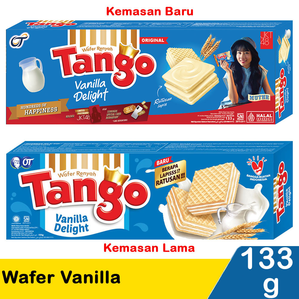 Jual TANGO WAFER VANILLA 163/133g | Shopee Indonesia
