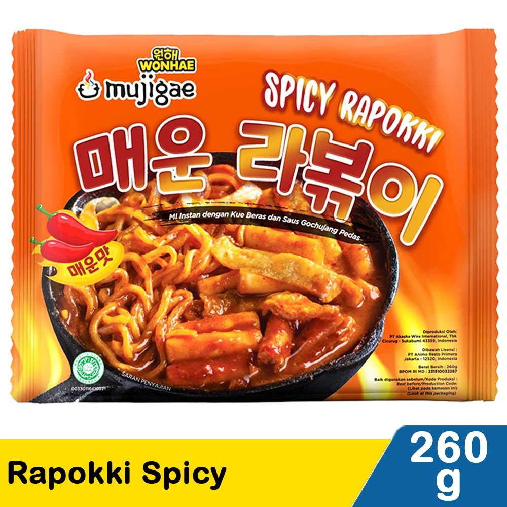 Jual MUJIGAE RAPOKKI SPICY 260g | Shopee Indonesia