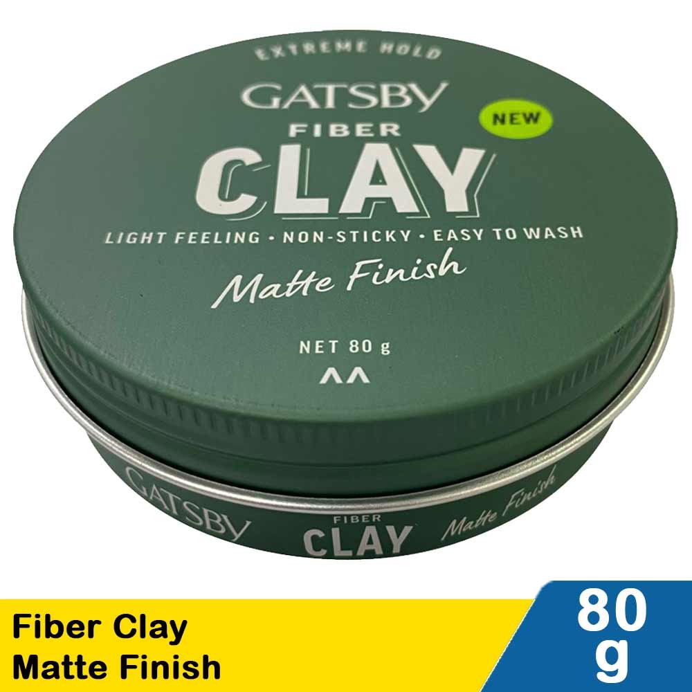 Jual GATSBY FIBER CLAY MATTE FINISH 80g | Shopee Indonesia