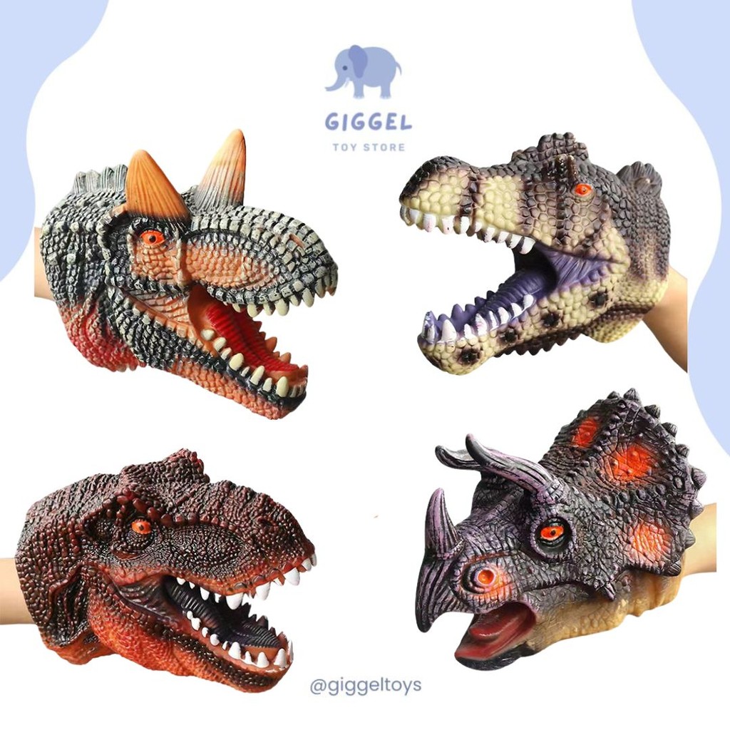 Jual [ Giggel ] Mainan Boneka Tangan Dinosaurus Hand Puppet Dinosaurus ...