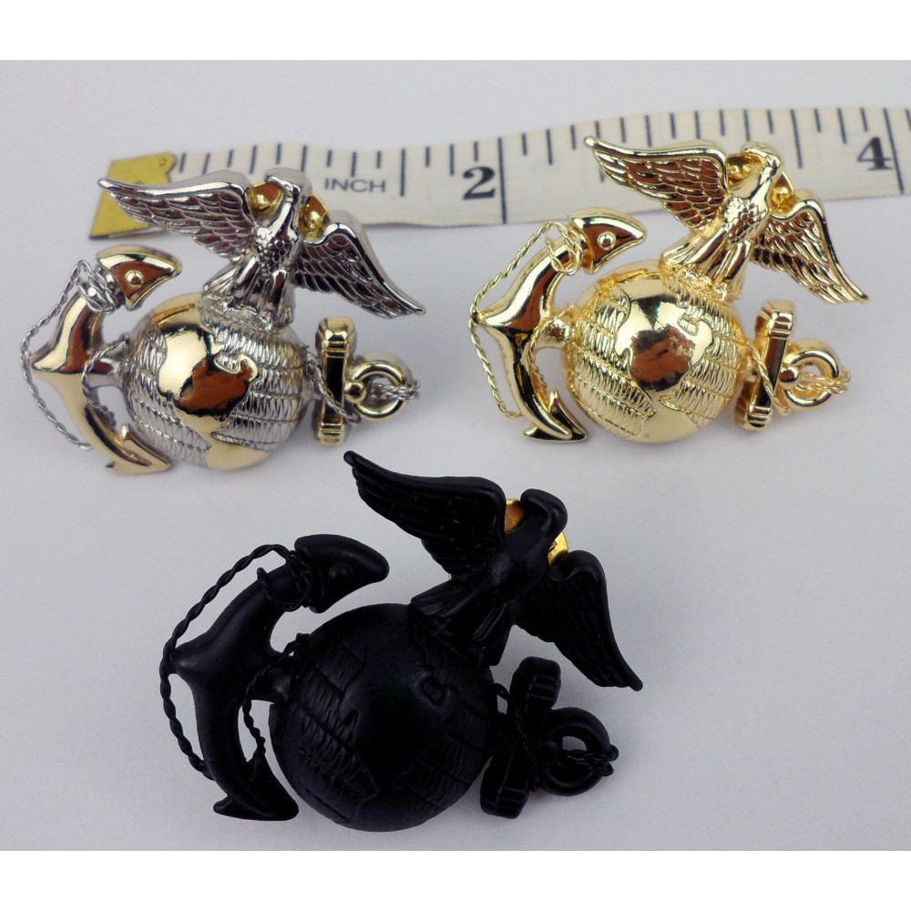 Jual THREE US MARINE CORPS CAP BADGE INSIGNIA USMC CAP BADGE USMC BADGE ...