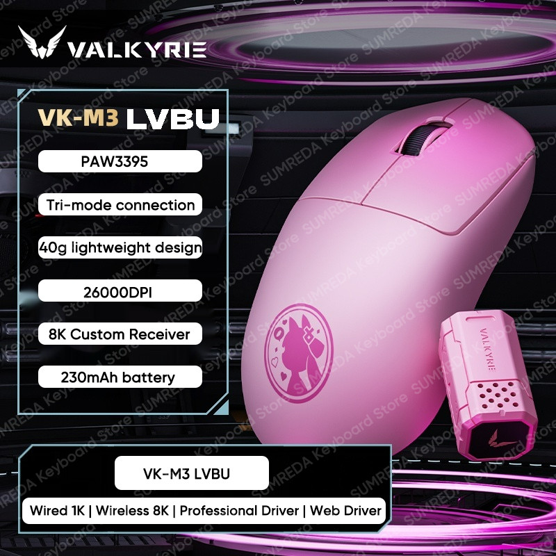 Jual VALKYRIE VK M3 Lite M3 PRO Wireless Gaming Mouse PAW3950 8K ...