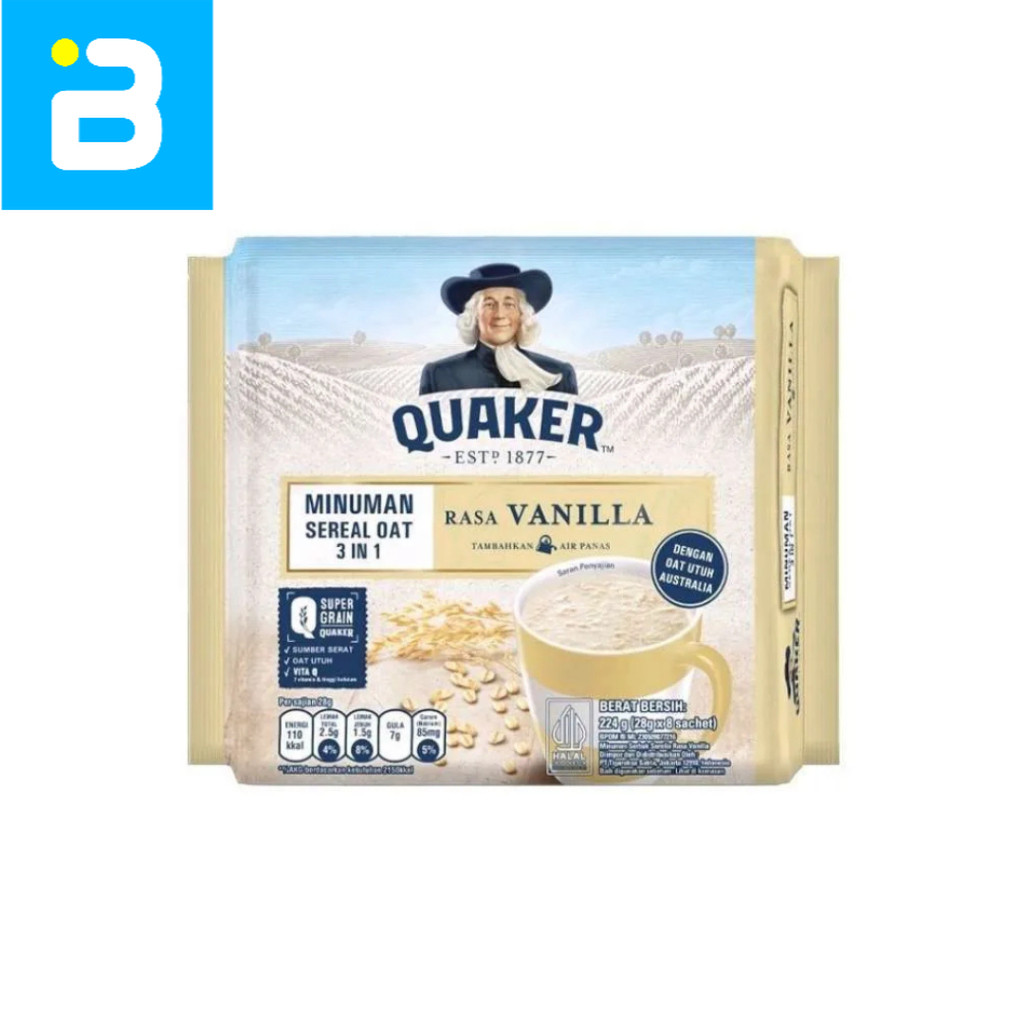 Jual Quaker 3in1 Rasa Vanilla 5x28G | Shopee Indonesia