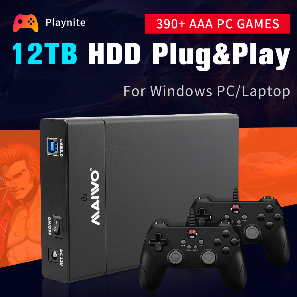 Jual AAA Large Game Console 12TB HDD with 390+ AAA PC Games Playnite ...