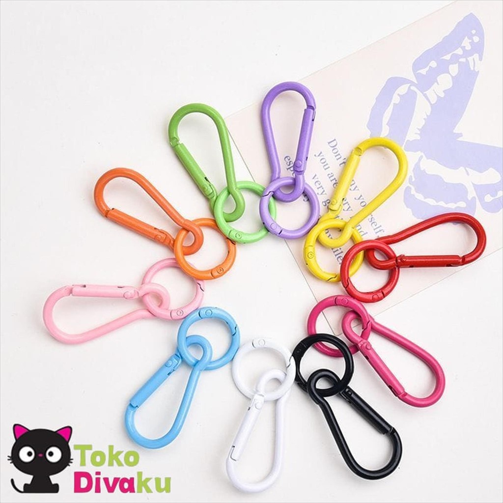 Jual TOKODIVAKU - TAC164 KAIT HOOK CARABINER RING SET GANTUNGAN KUNCI ...
