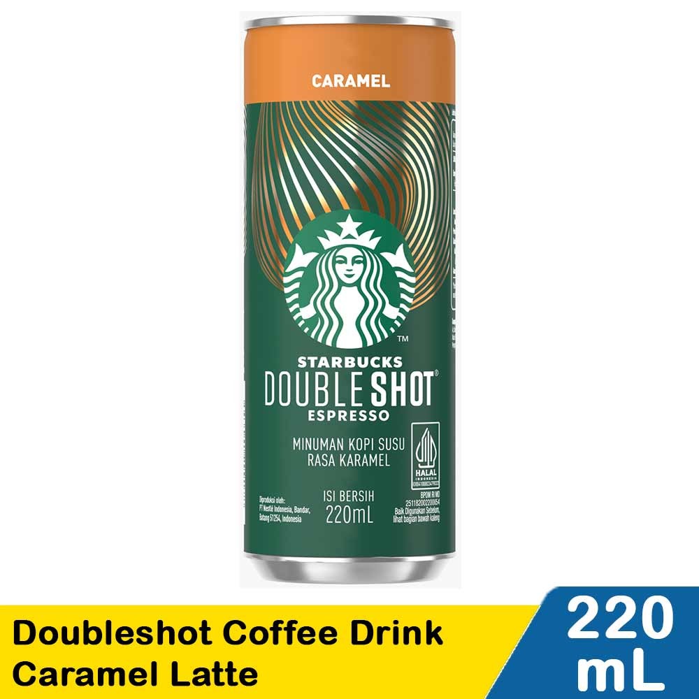 Jual STARBUCKS DOUBLESHOT COFFEE DRINK CARAMEL LATTE 220mL | Shopee ...