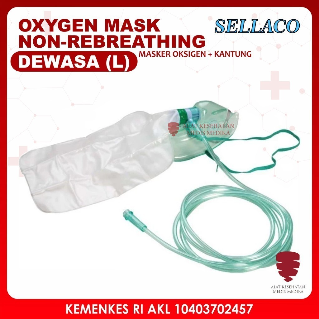 Jual Masker Oksigen Non Rebreathing Anak Child Oxygen Mask Dewasa ...