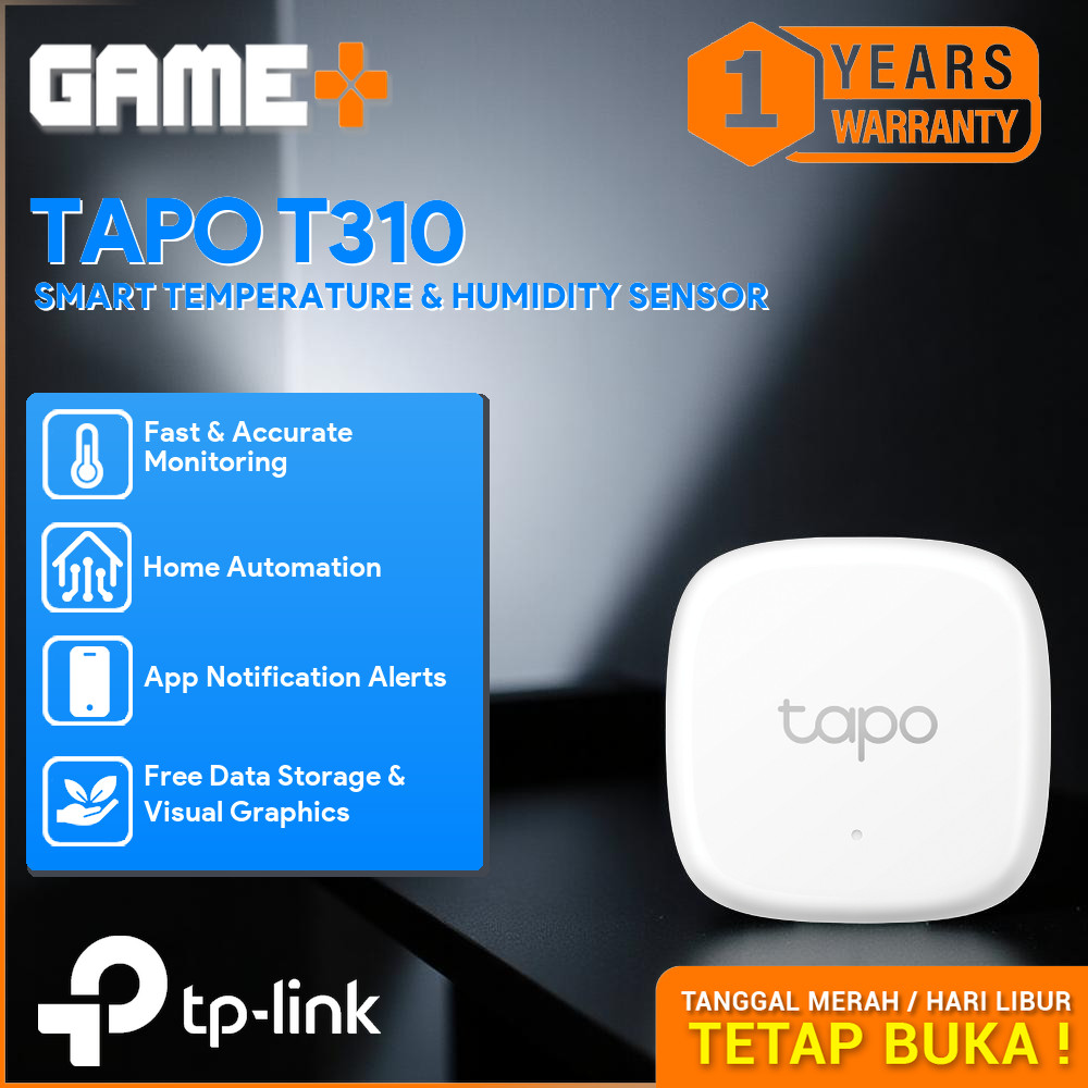 Jual TP-LINK TAPO T310 SMART TEMPERATURE & HUMIDITY SENSOR | Shopee ...