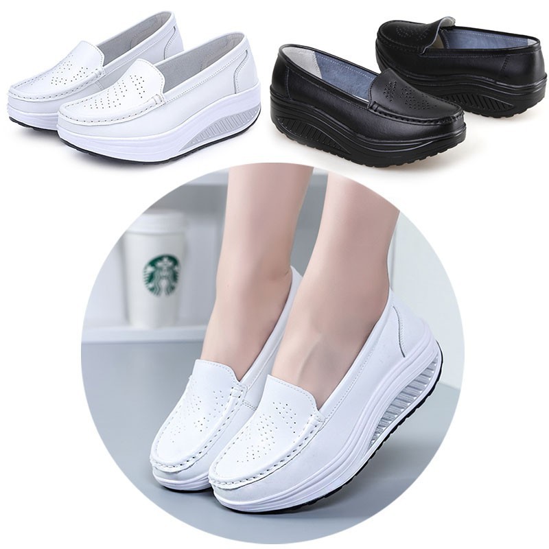 Jual Loafer Bernapas dan Menyerap Kejut dengan Desain Kulit Bertingkat ...