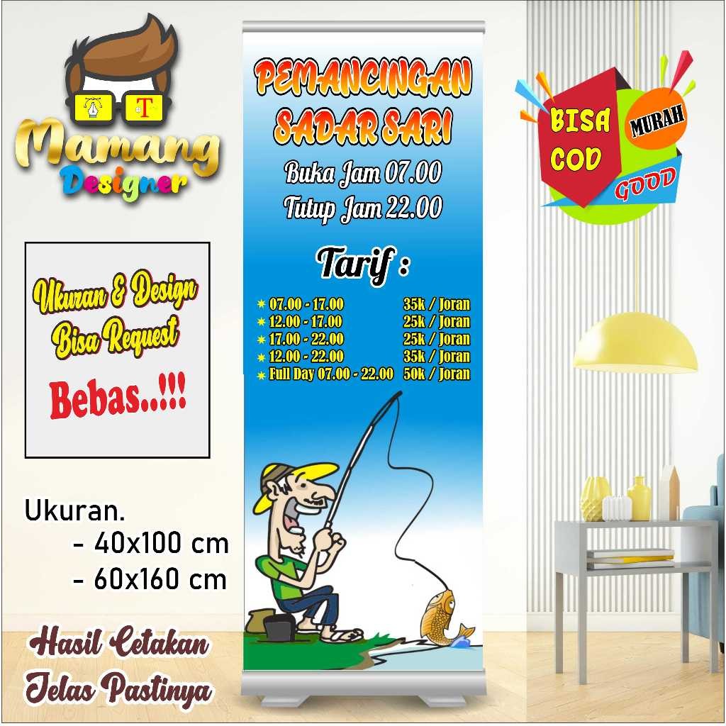 Jual backdrop Cetak Spanduk Banner Tempat Pemancingan Ikan atau Kongkur ...