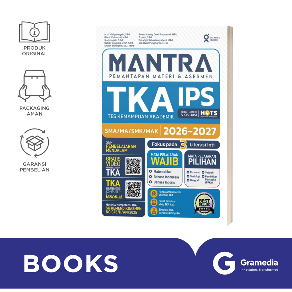Jual Mantra TKA IPS SMA/MA/SMK/MAK 2026-2027 (M.S. Widyaningsih, S.Pd ...