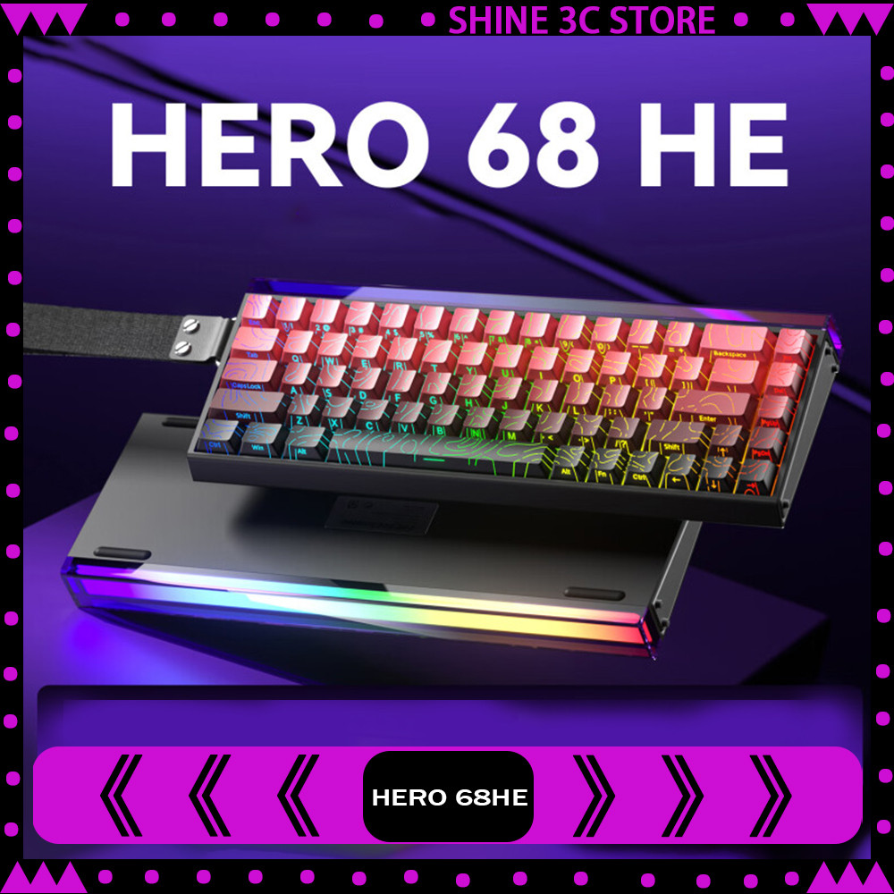 Jual AULA HERO 68HE Magenetic Switch Mechanical Keyboard 8000Hz Wired ...