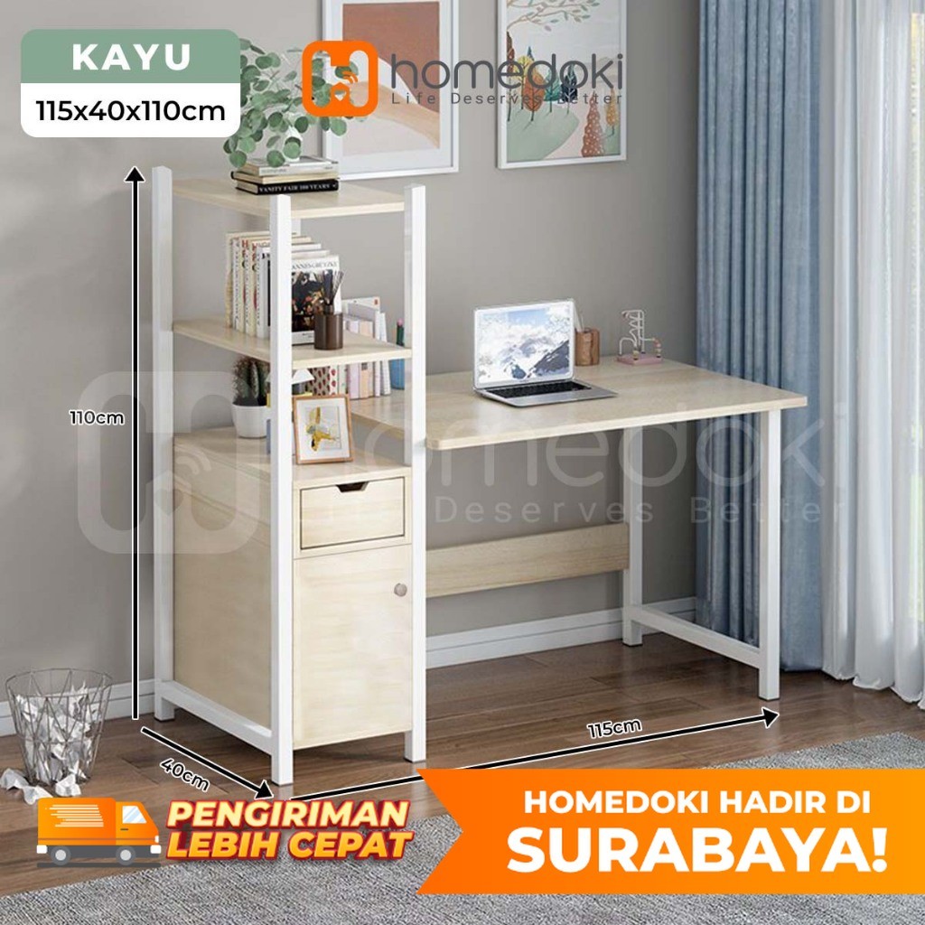 Jual Homedoki Surabaya-Meja Komputer Minimalis/Meja belajar/Meja kerja ...