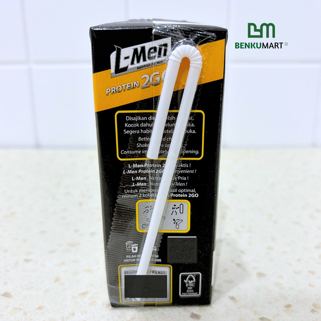 Jual L-Men UHT Plant Protein 2GO Ogura (190ml) | Rasa Kacang Merah 190 ...