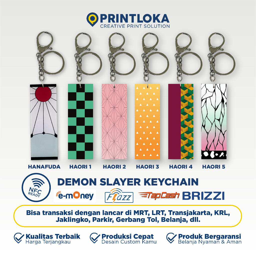 Jual VG26WS All Ride Charm Demon Slayer Tanjiro Hanafuda Etoll Emoney ...