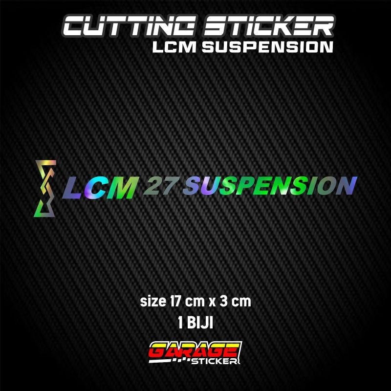 Jual Sticker lcm suspension cutting sticker shock depan | Shopee Indonesia