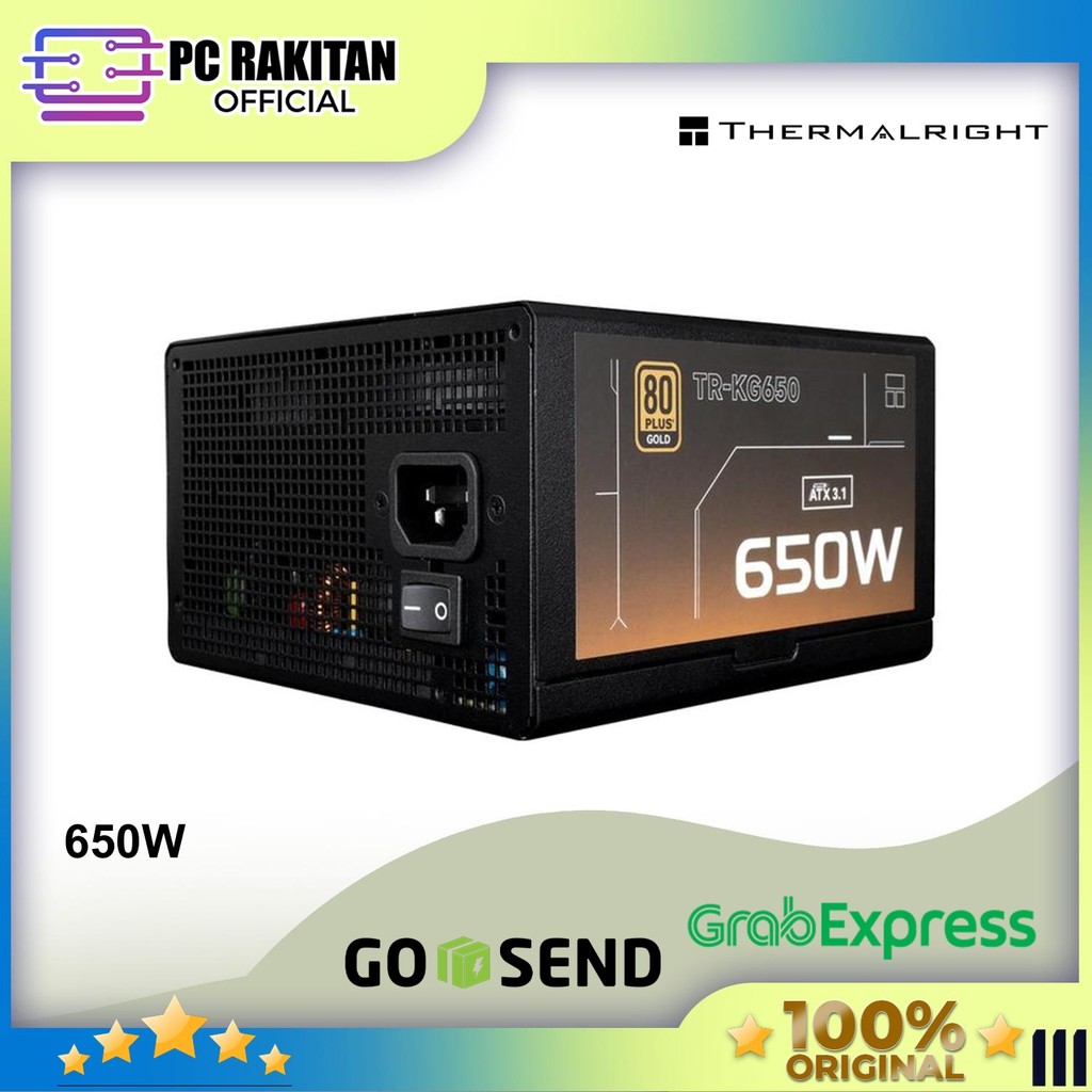 Jual THERMALRIGHT PSU POWER SUPPLY TR-KG650 650W (80+ GOLD) FULLY ...