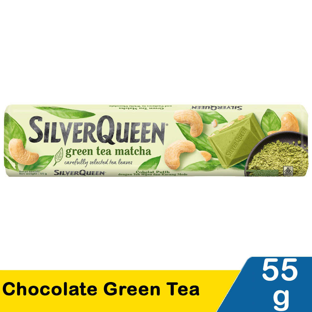 Jual SILVER QUEEN CHOCOLATE GREEN TEA 55g | Shopee Indonesia