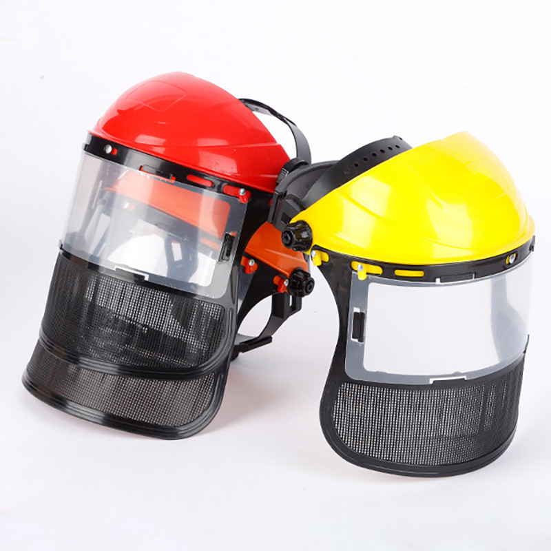 Jual Garden Grass Trimmer Weed Wacker Safety Helmet Hat With Full Face ...