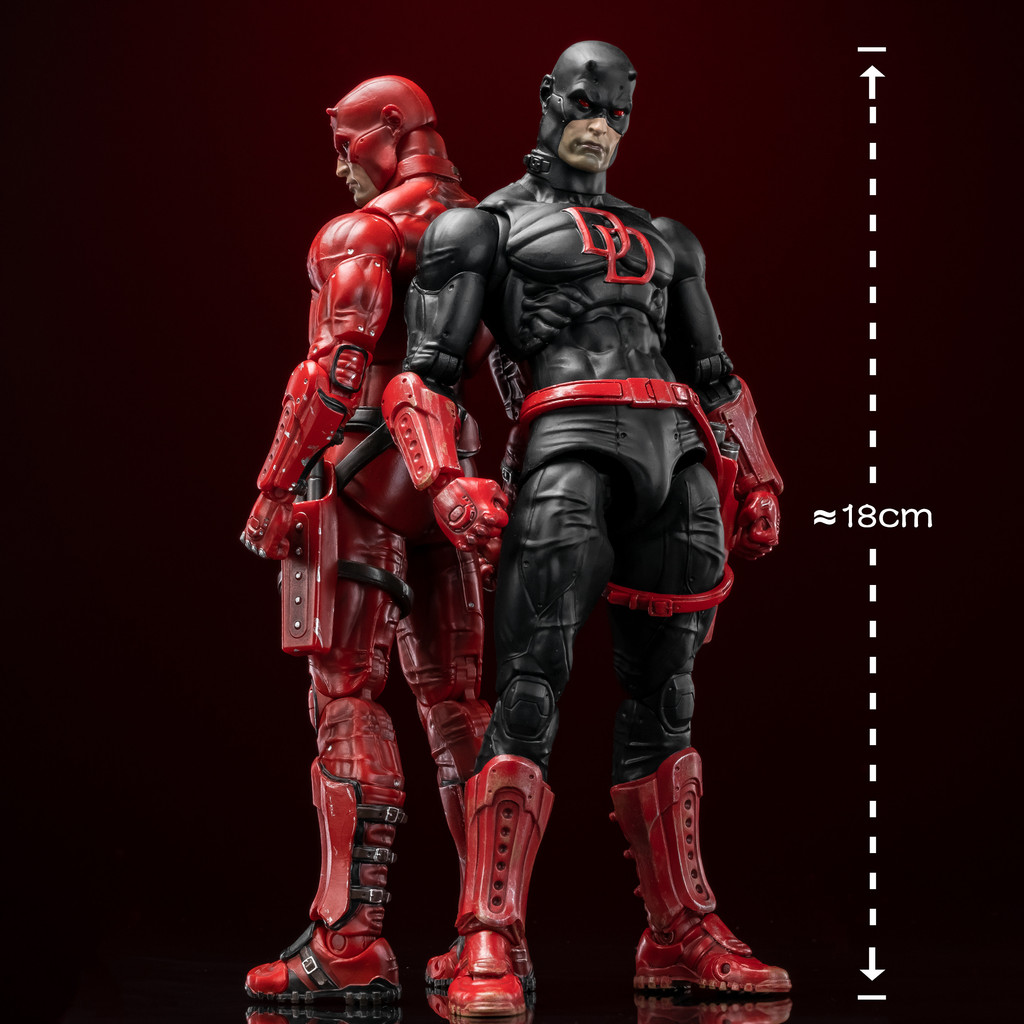 Jual In Stock - FlefToys Marvel Daredevil Classic Red Shadowland Reborn ...