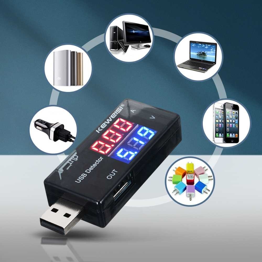 Jual SHFRSTR KEWEISI USB Charger Power Current Voltage Tester Detector ...